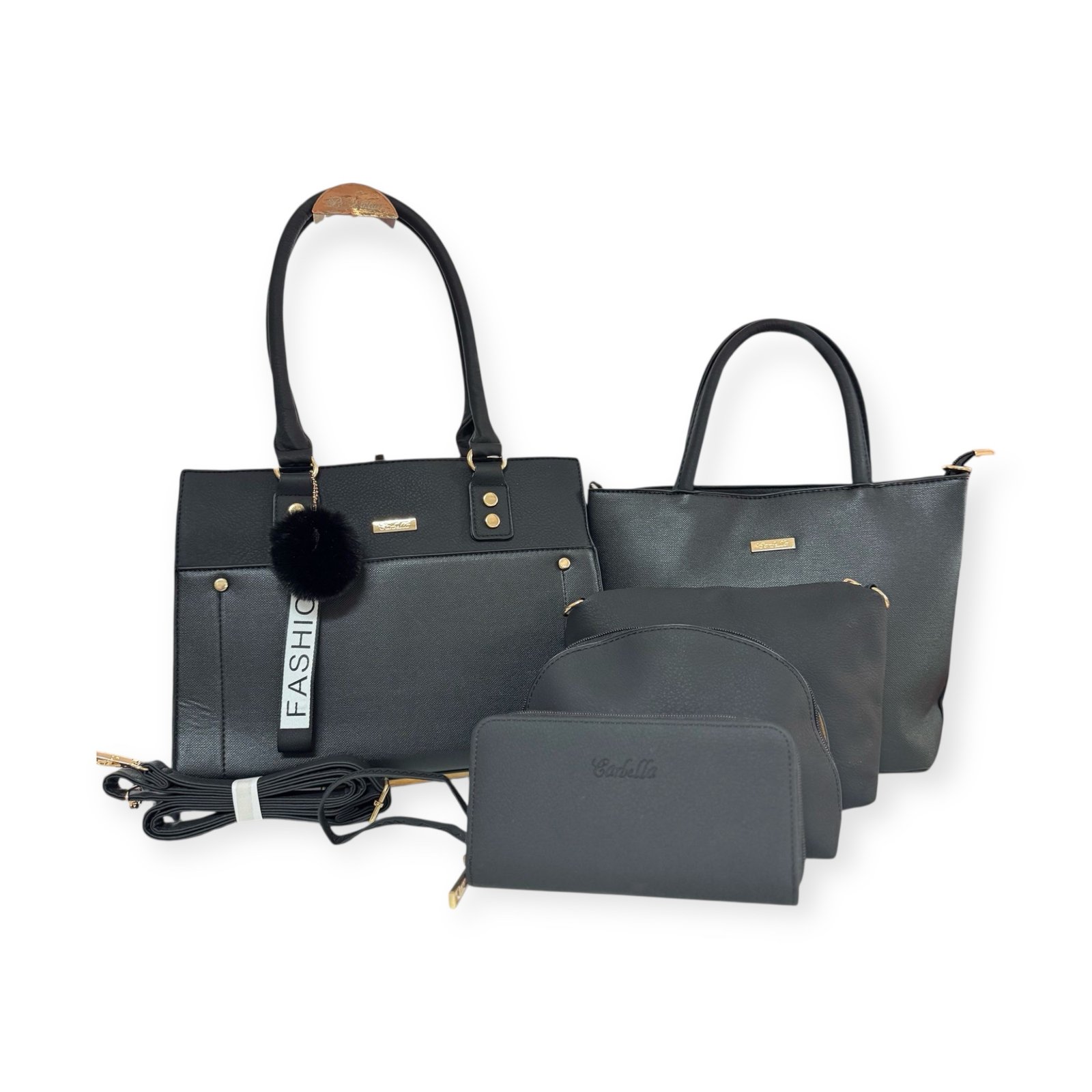 KIT 5 PIEZAS – CARTERAS CARBELLA – jardindelasbolsas.com.py